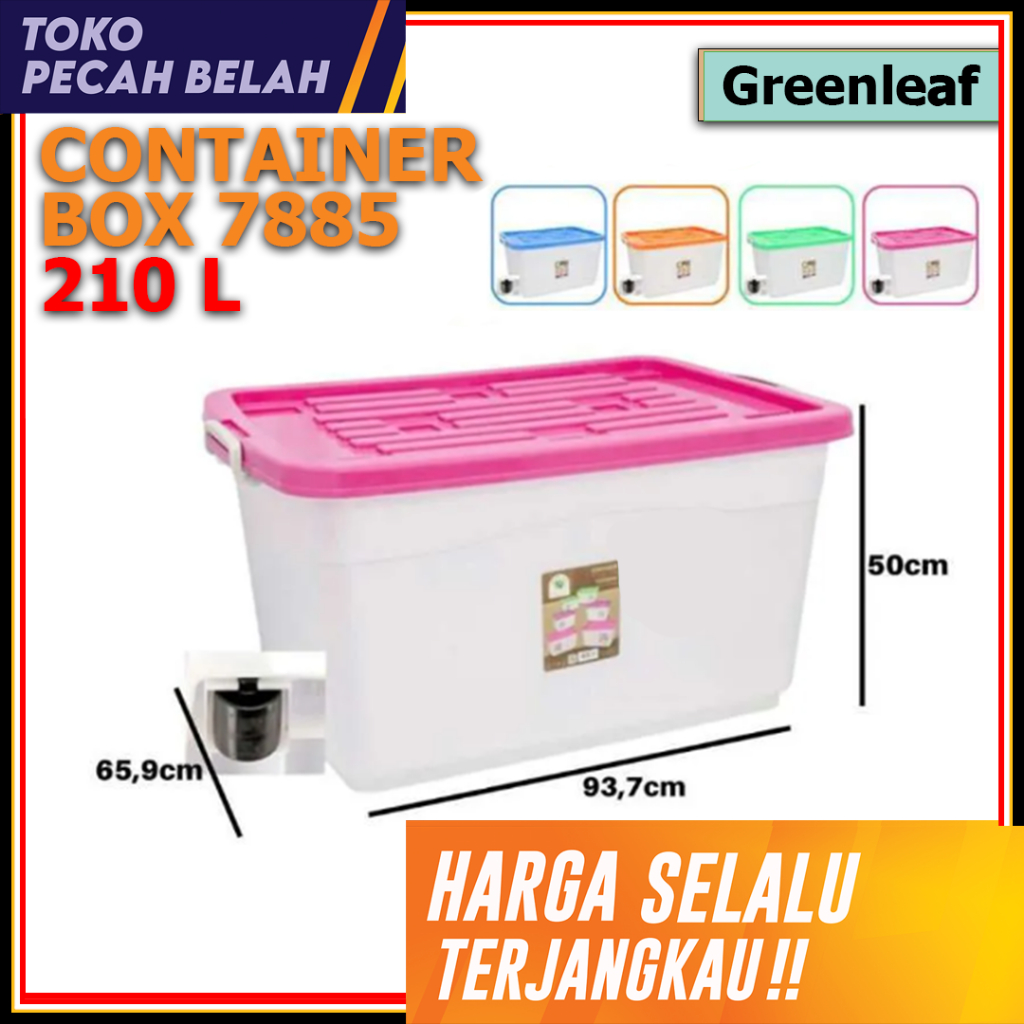 Jual SIERRA Container 210 Liter 7885 Green Leaf Box Serbaguna (KHUSUS ...