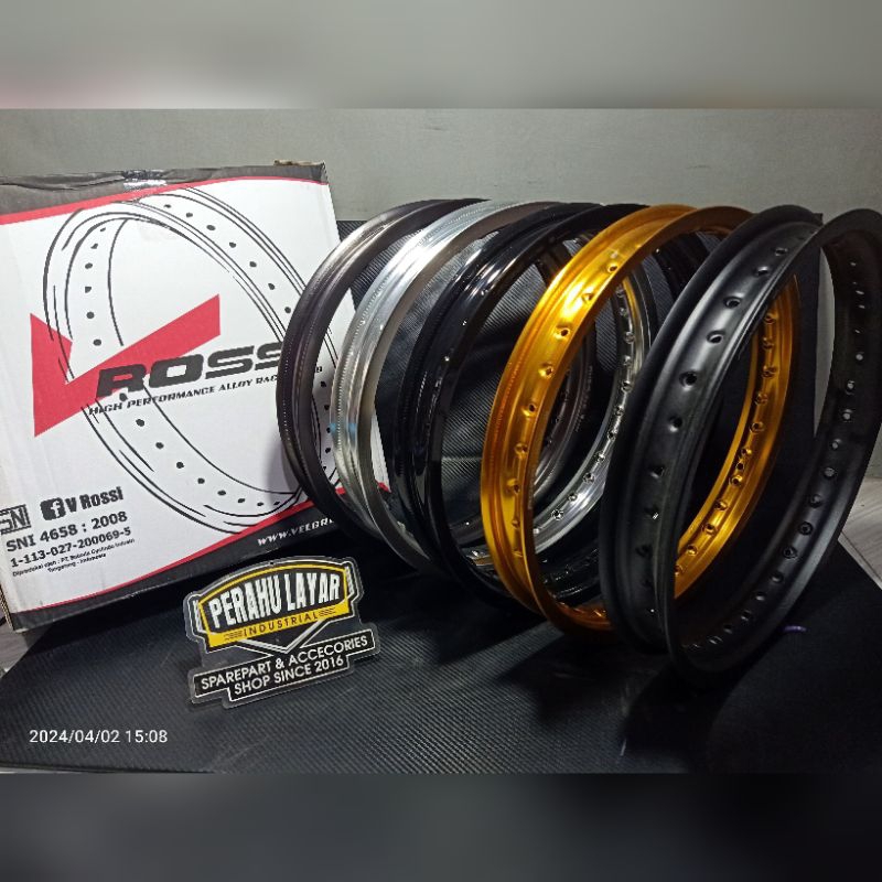 Jual velg lingkar motor jari vrossi variasi warna gold titan doff ...