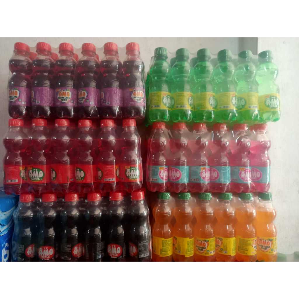 Jual AMO Spark 200ml Strawberry Cola Pink Lava Grape Orange Lemon ...