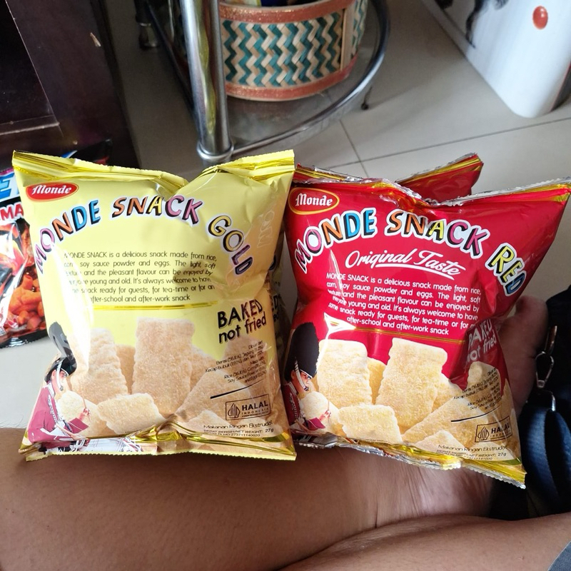 Jual Monde Snack GOLD / RED 27gram | Shopee Indonesia