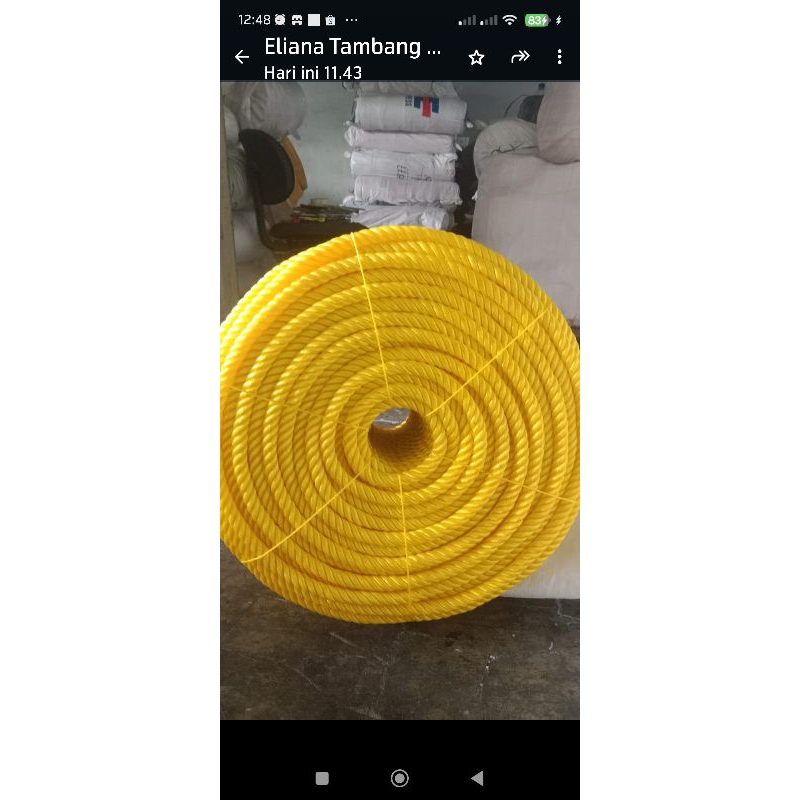 Jual tambang plastik PE ukuran 20 mm per meter | Shopee Indonesia