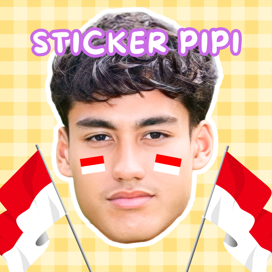 Jual [ ISI 5 ] STICKER PIPI Bendera Indonesia Timnas RI Merah Putih ...