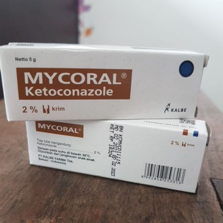 Jual MYCORAL / MICORAL ketoconazole krim 5 gram - Salep gatal jamur ...