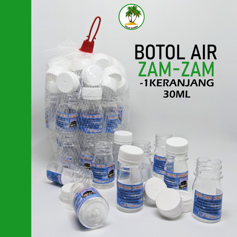 Jual Botol Air Zam Zam 30/50ml Isi 30 Botol Zam Zam Kemasan Kecil ...