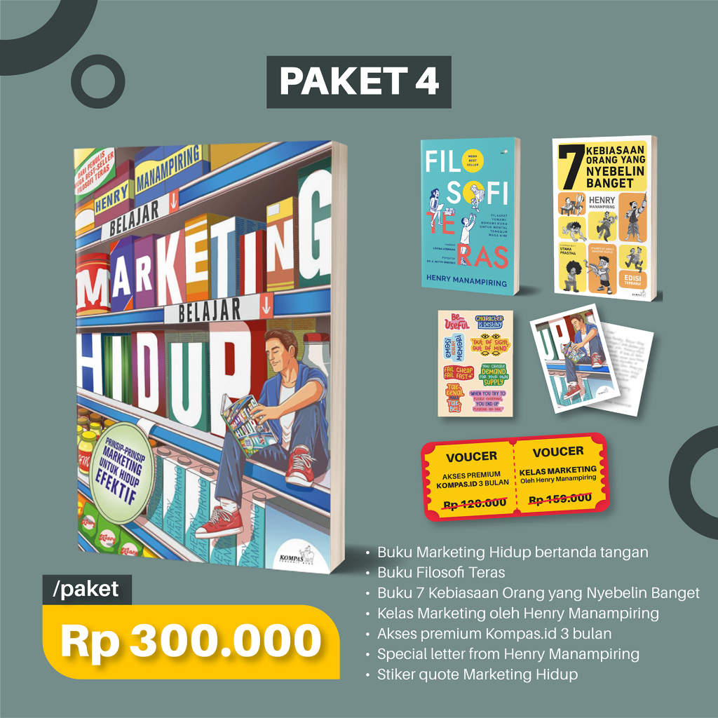 Jual Buku Belajar Marketing, Belajar Hidup : Prinsip-prinsip Marketing untuk Hidup Efektif ...