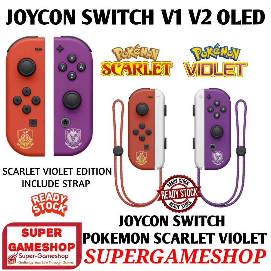 Jual Nintendo Switch Joycon Pokemon Scarlet Violet Switch V1 V2 Switch ...