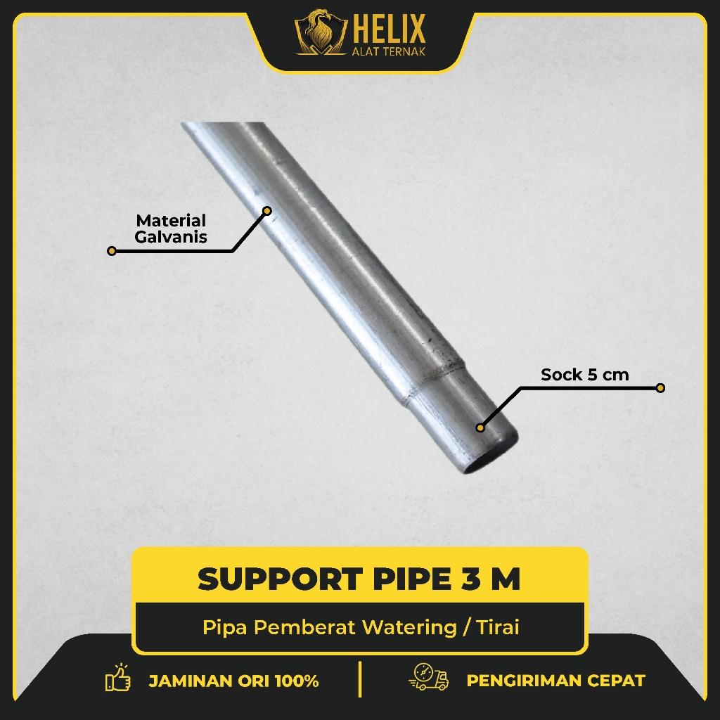 Jual Pipa Besi Terpal Kandang / Tempat Minum Ayam Otomatis Support Pipe ...