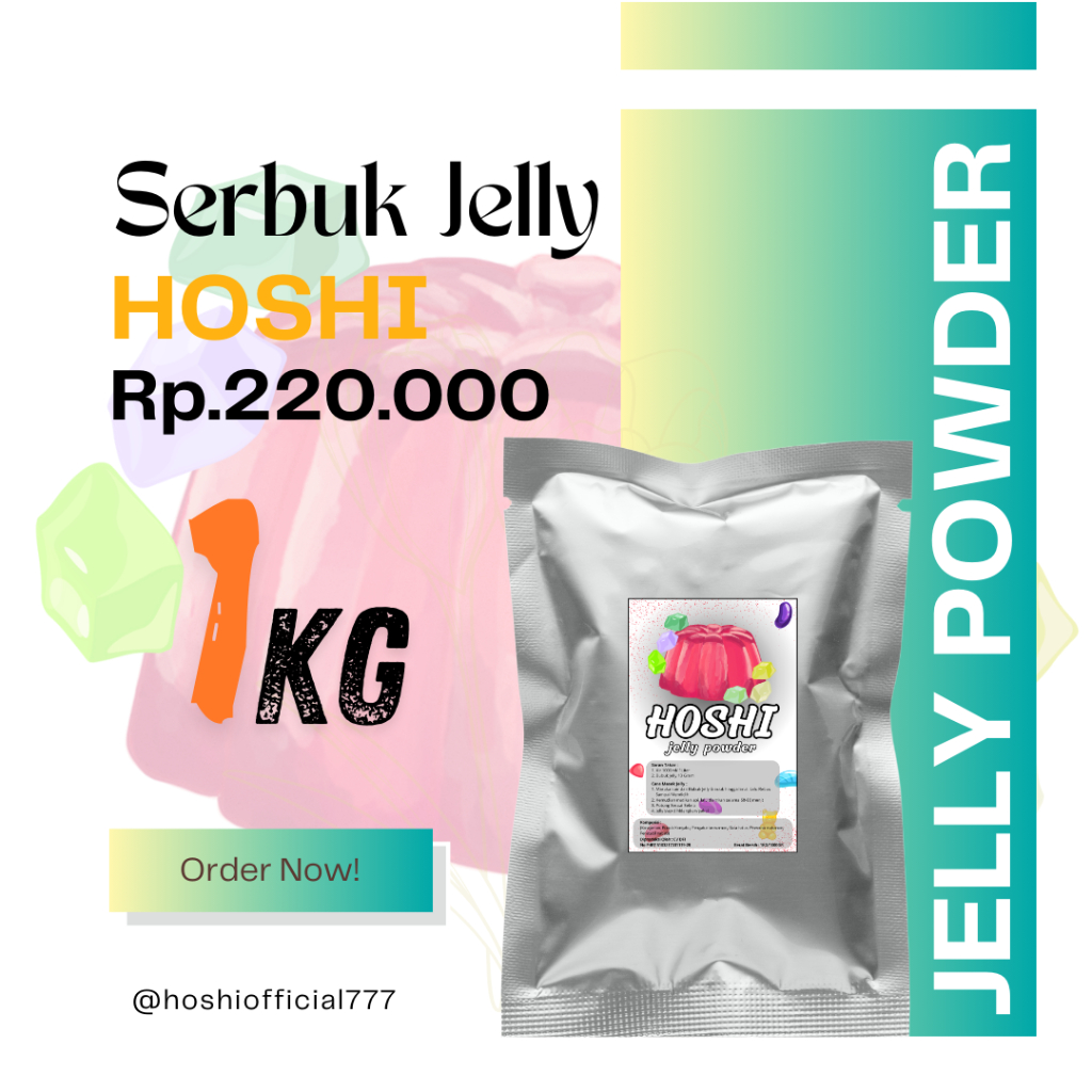 Jual Powder Jelly / Bubuk Jelly / Serbuk Jelly Hoshi 1KG | Shopee Indonesia