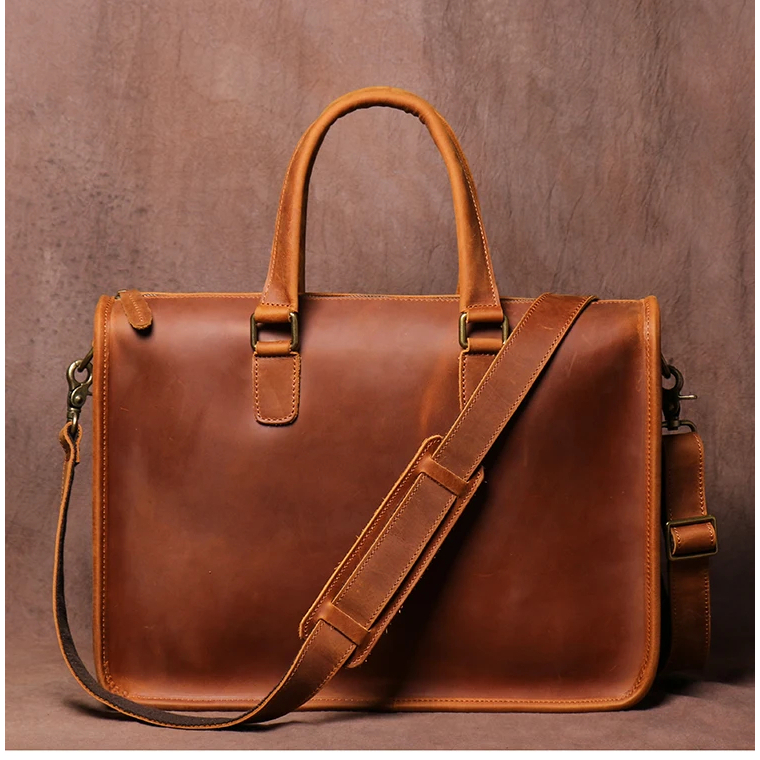 Jual Tas Briefcase Laptop Pria Kulit Asli Original - Tas Selempang ...