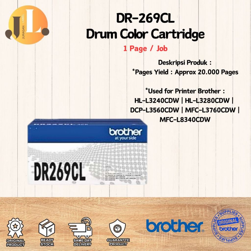 Jual Drum Brother DR-269 CL 4PK Toner Color Original DR-269 CL 4PK ...