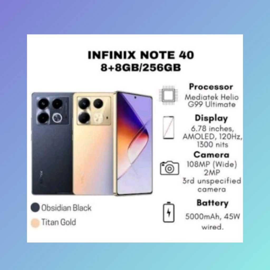 Jual Infinix Note 40 BMW Racing Edition 8/256 Garansi Resmi | Shopee ...