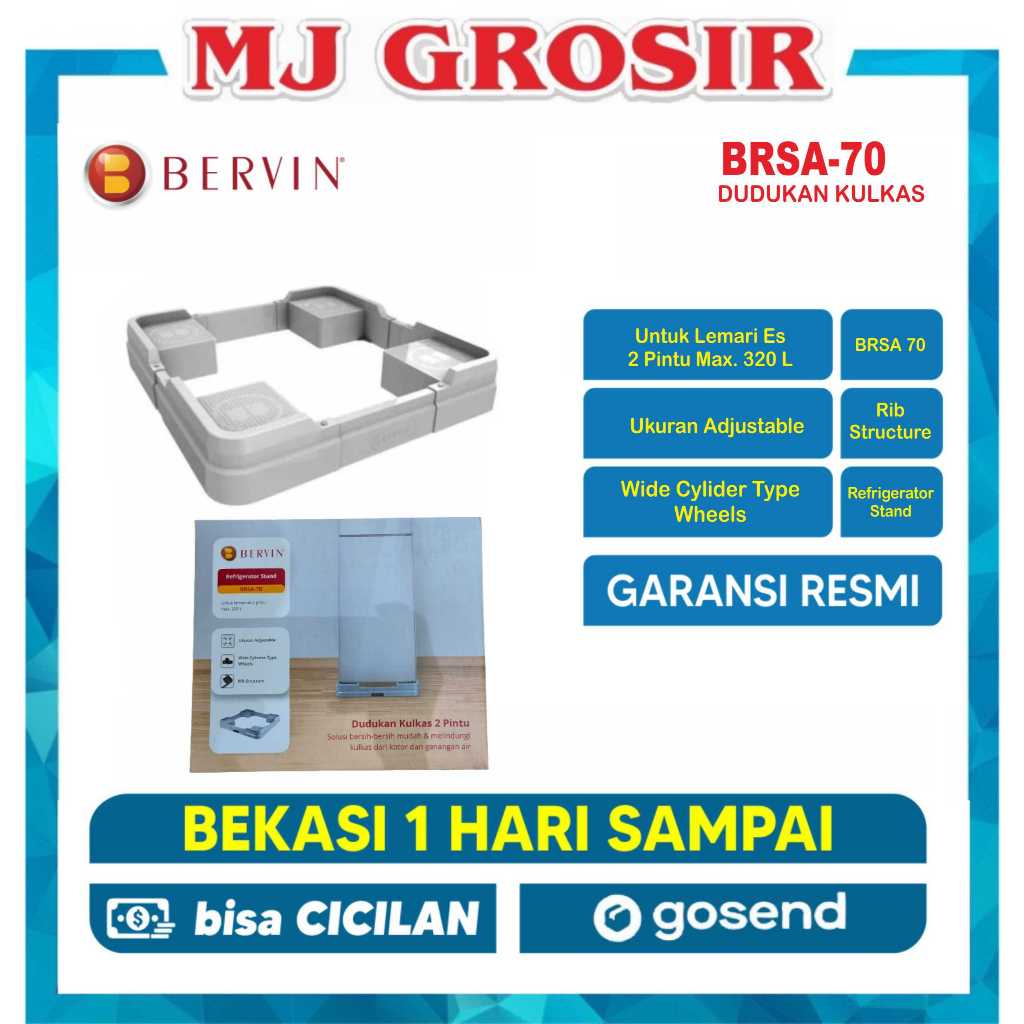Jual BERVIN BRSA 70 STAND DUDUKAN TATAKAN KULKAS / KAKI LEMARI ES ...