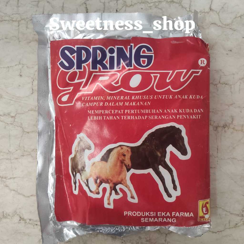 Jual SPRING GROW 500 GRAM MINERAL KUDA PACU ORIGINAL BAGUS PERCEPAT ...