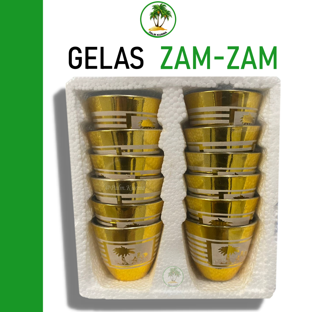 Jual Gelas Cucing [12PCS] | Gelas Air Zam-Zam/ Gelas kuning kecil ...