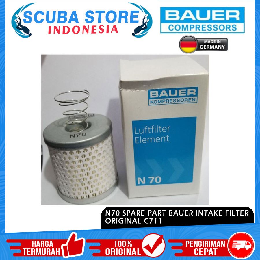 Jual N70 Spare Part Intake Filter Compressor Bauer C711 Kompresor ...