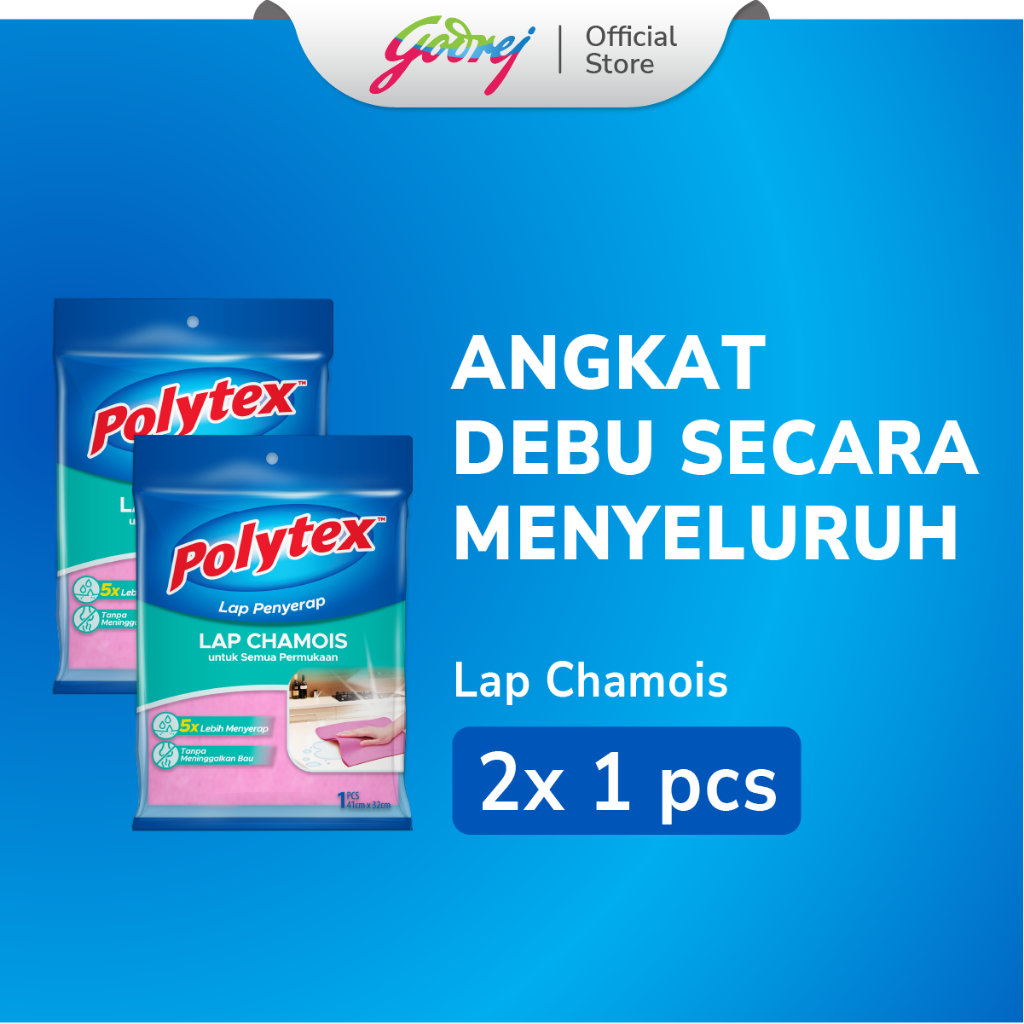 Jual Polytex Lap Penyerap Lap Chamois untuk Semua Permukaan x2 | Shopee ...