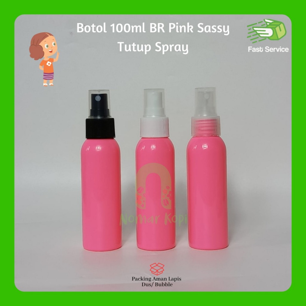 Jual BOTOL BR SPRAY 100ML PET PUTIH KOSMETIK SABUN HAND SANITIZER ...
