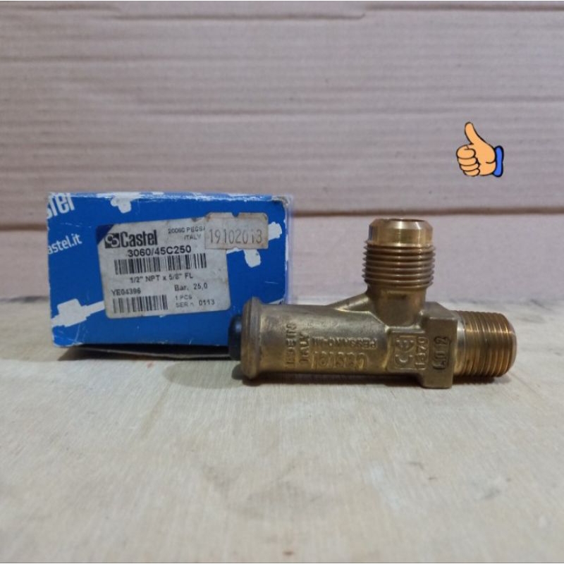 Jual SAFETY VALVE/RELIEF VALVE 3060/45C25 CASTEL (1/2"×5/8") | Shopee ...