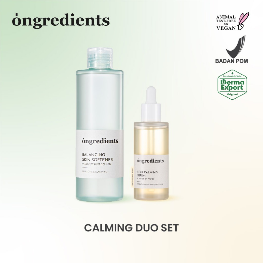 Jual [BUNDLE] ONGREDIENTS Calming Duo Set (Cera Calming Serum ...
