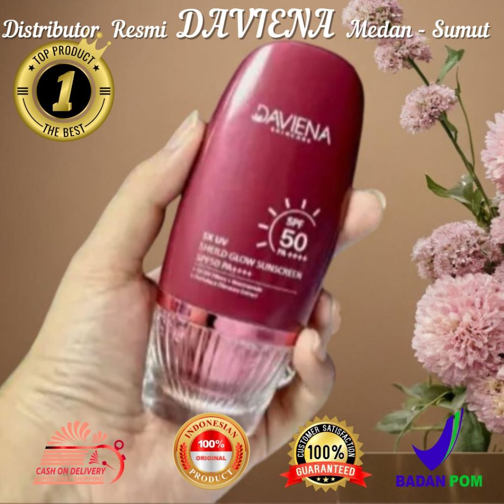 Jual DAVIENA Sunscreen 5X UV Sheild Glow Sunscreen SPF50 PA++++ Semua ...