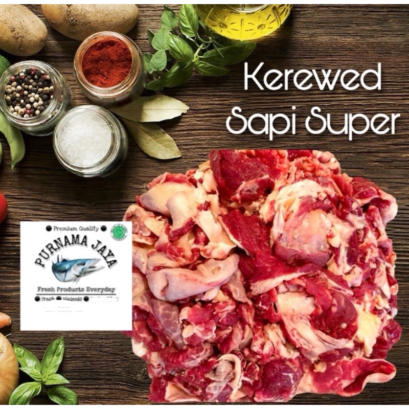 Jual kerewed sapi super / urat / jando / tulang rangu / lemak / daging ...