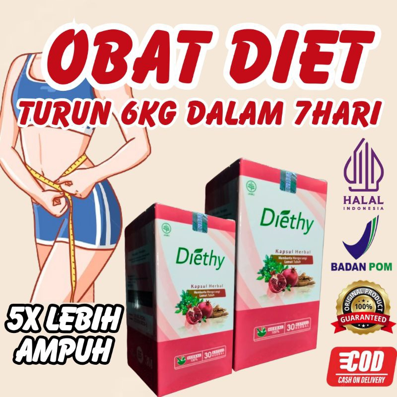 Jual Obat Diet Pelangsing Tubuh Diethy Paling Ampuh Penurun Berat Badan Shopee Indonesia
