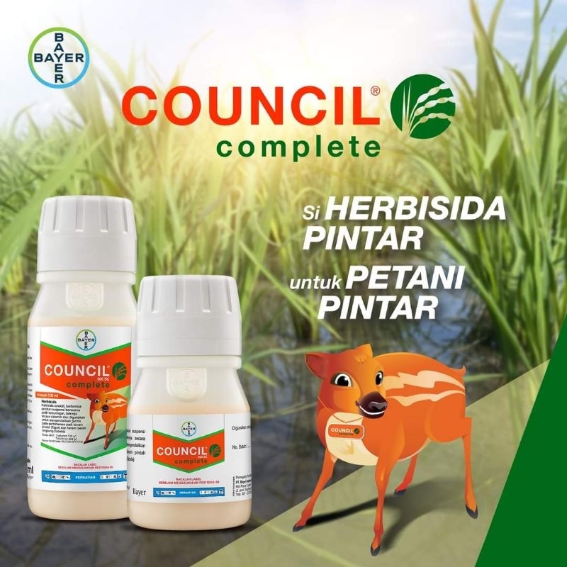 Jual COUNCIL COMPLETE 300 SC bayer (100ml)digunakan untuk mengendalikan ...
