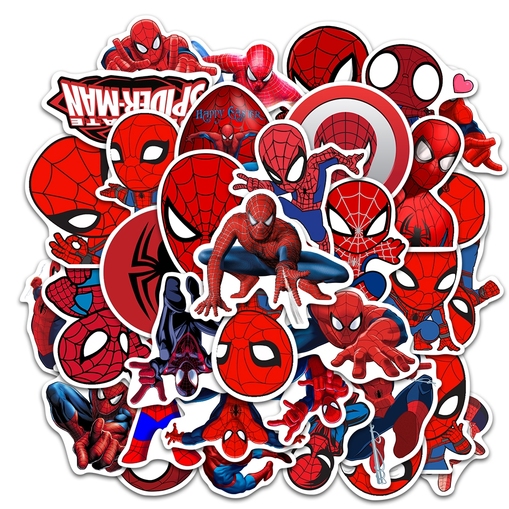 Jual Hot Super hero Stiker manusia laba-laba kartun Anti Air Stikers ...