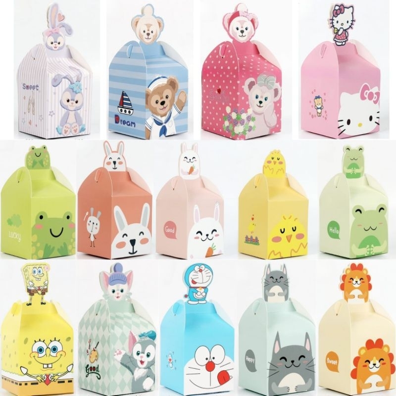 Jual HAPPY BOX KADO KEMASAN ULANG TAHUN ANAK LUCU TEMPAT COKLAT SNACK ...