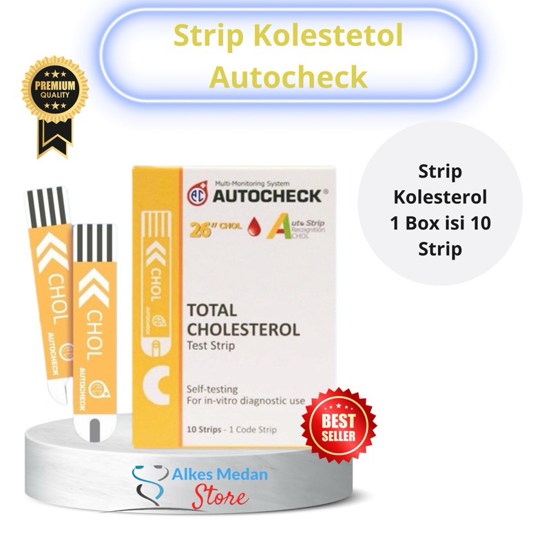 Jual STRIP KOLESTROL AUTOCHECK REFILL CHOLESTROL AUTO CHECK ALKES MEDAN ...