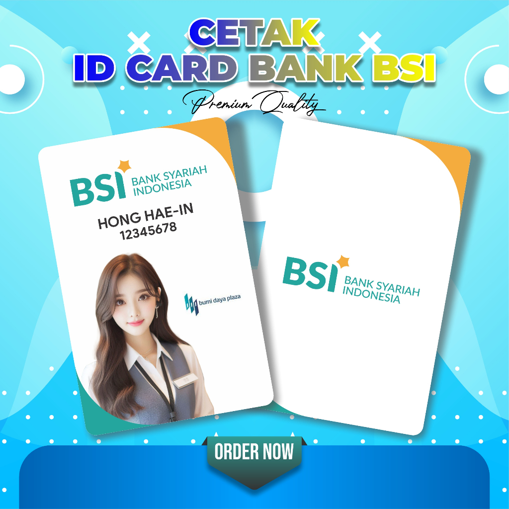 Jual CETAK ID C4RD BANK BSI FREE DESAIN BISA SATUAN PREMIUM QUALITY by ...