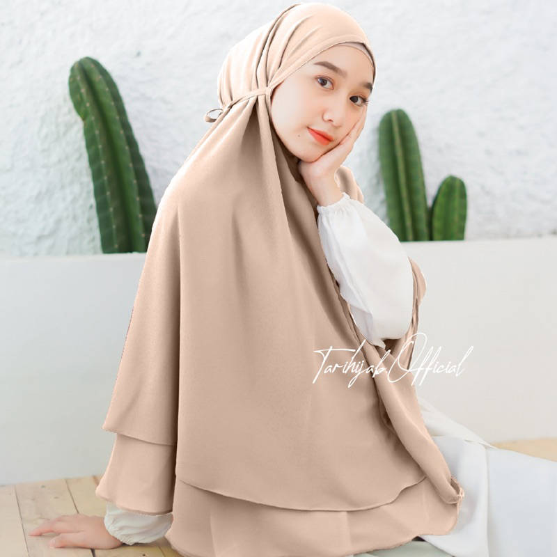Jual Hijab Khimar Syar’i Kayla Ceruty Babydoll Premium Dua Layer Non ...