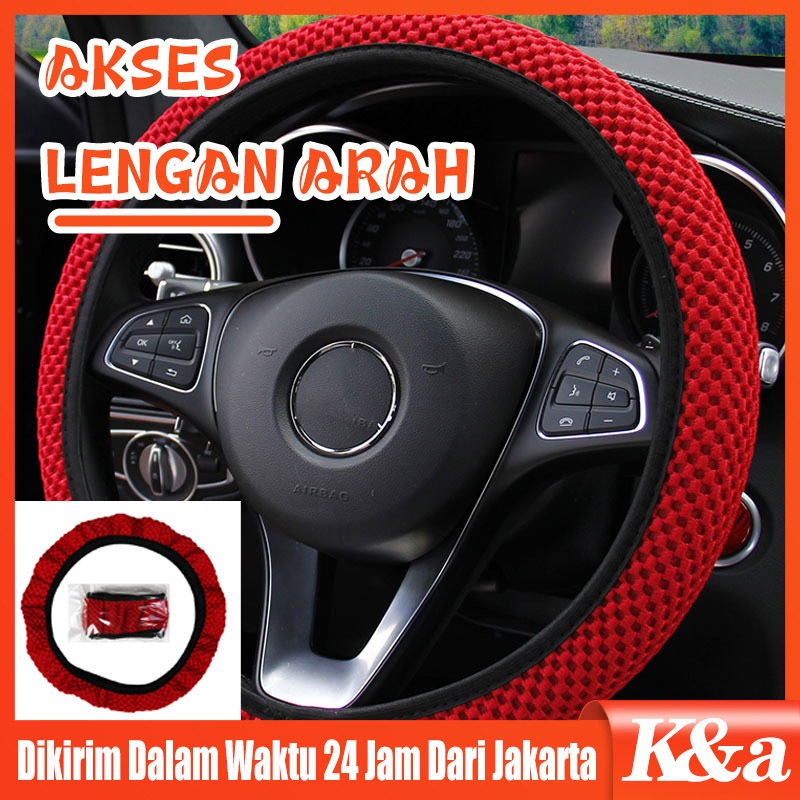 Jual Sarung Setir Mobil / Cover Setir Mobil Universal Kapas Bahan ...