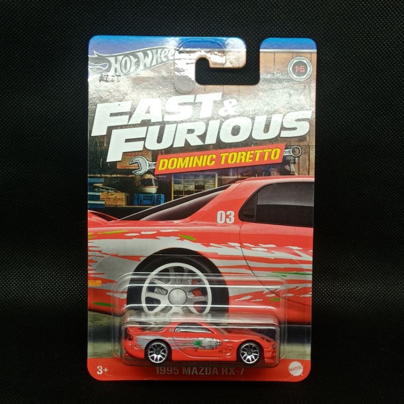 Jual Hot wheels Fast & Furious Dominic Toretto 1995 Mazda RX7 | Shopee ...