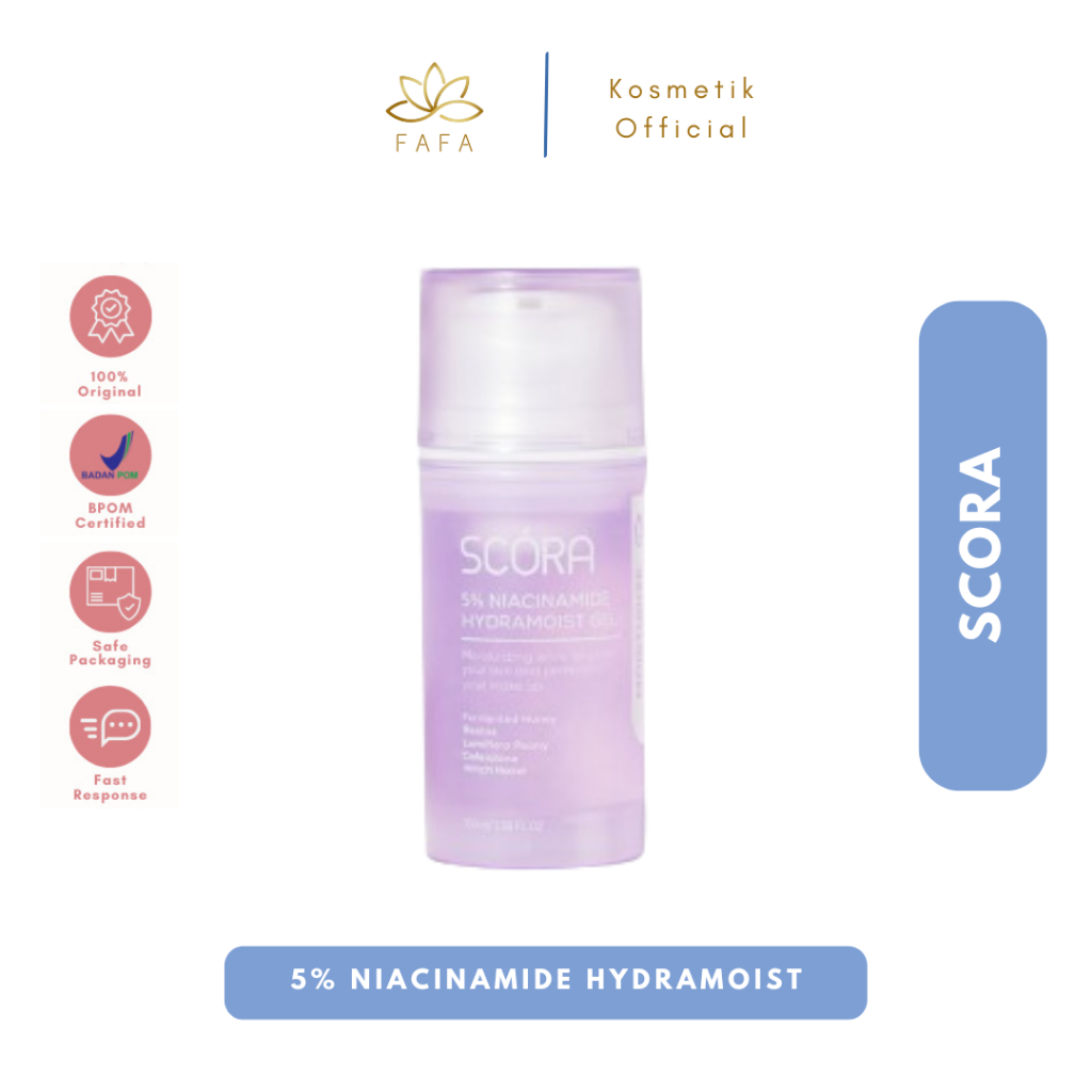 Jual SCORA 5% Niacinamide Hydramoist Gel 100ml Pelembab Wajah Mencerahkan Kulit Memperbaiki Skin ...