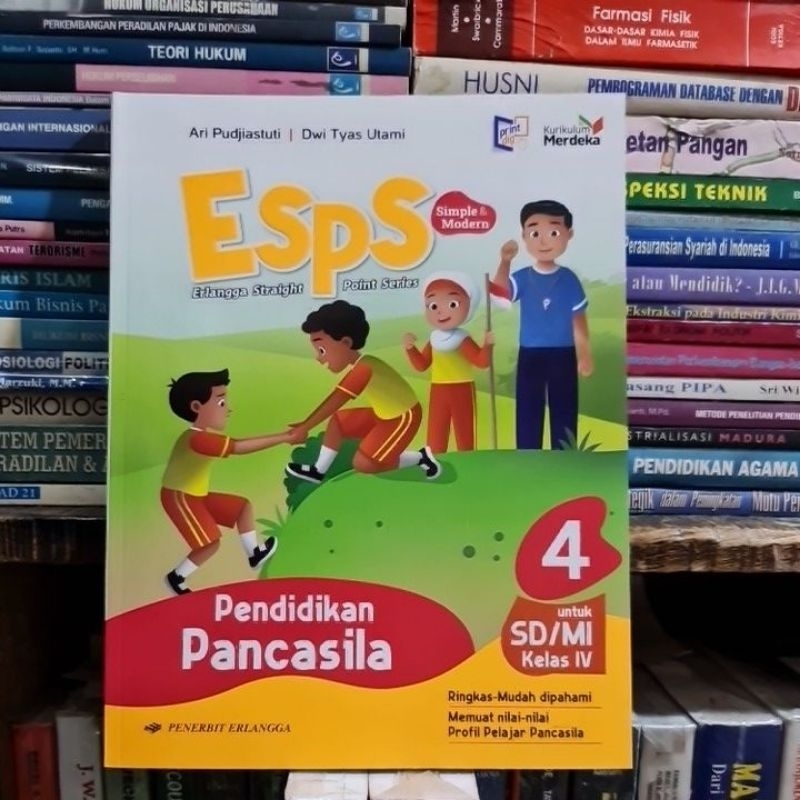 Jual Esps pendidikan pancasila kelas 4 SD KURIKULUM MERDEKA BY ERLANGGA | Shopee Indonesia