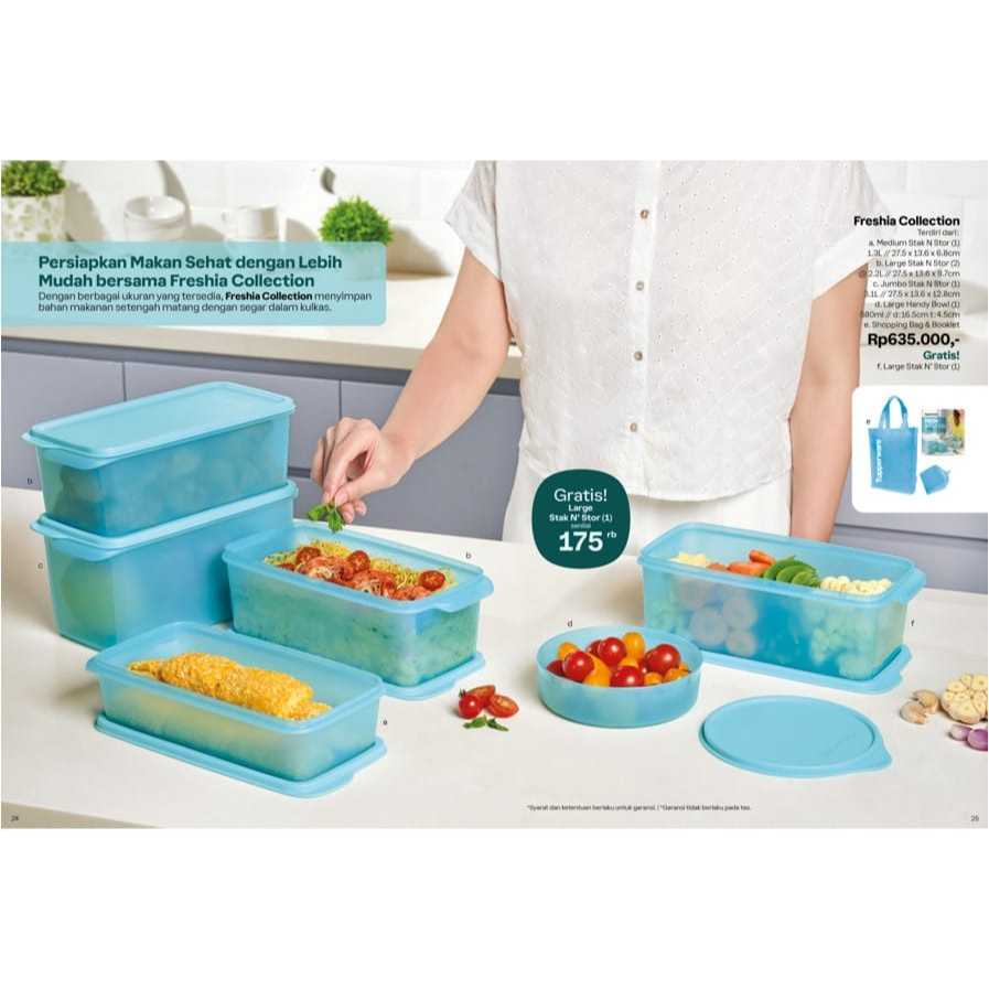 Jual Tupperware Freshia Collection with Gift | Shopee Indonesia
