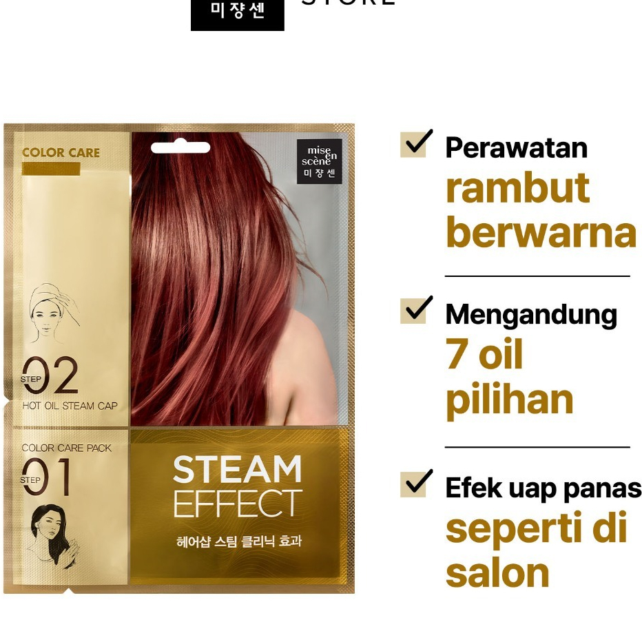 Jual mise en scene Color Care Steam Mask Pack - Masker Rambut | Shopee ...