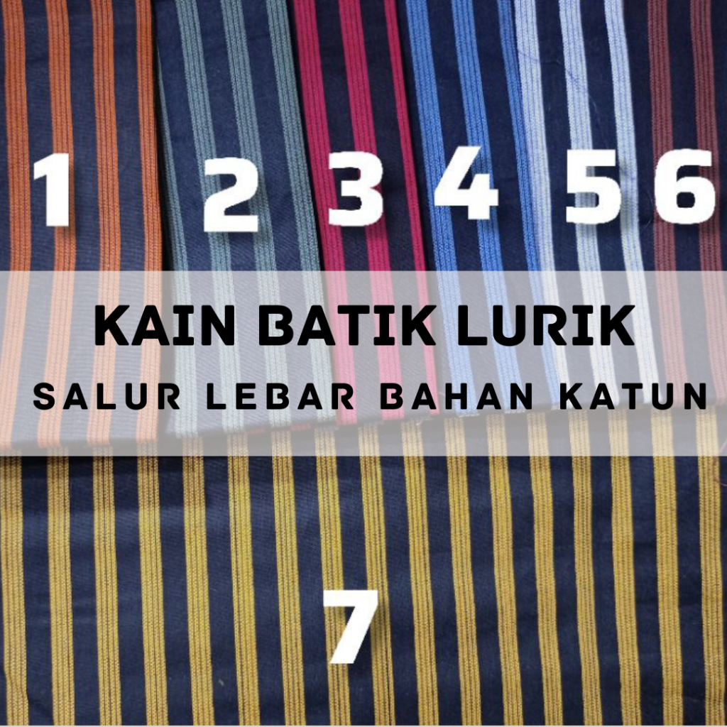 Jual Kain BATIK Lurik Salur Besar Lebar 1.12 meter (harga per 0,5 meter ...