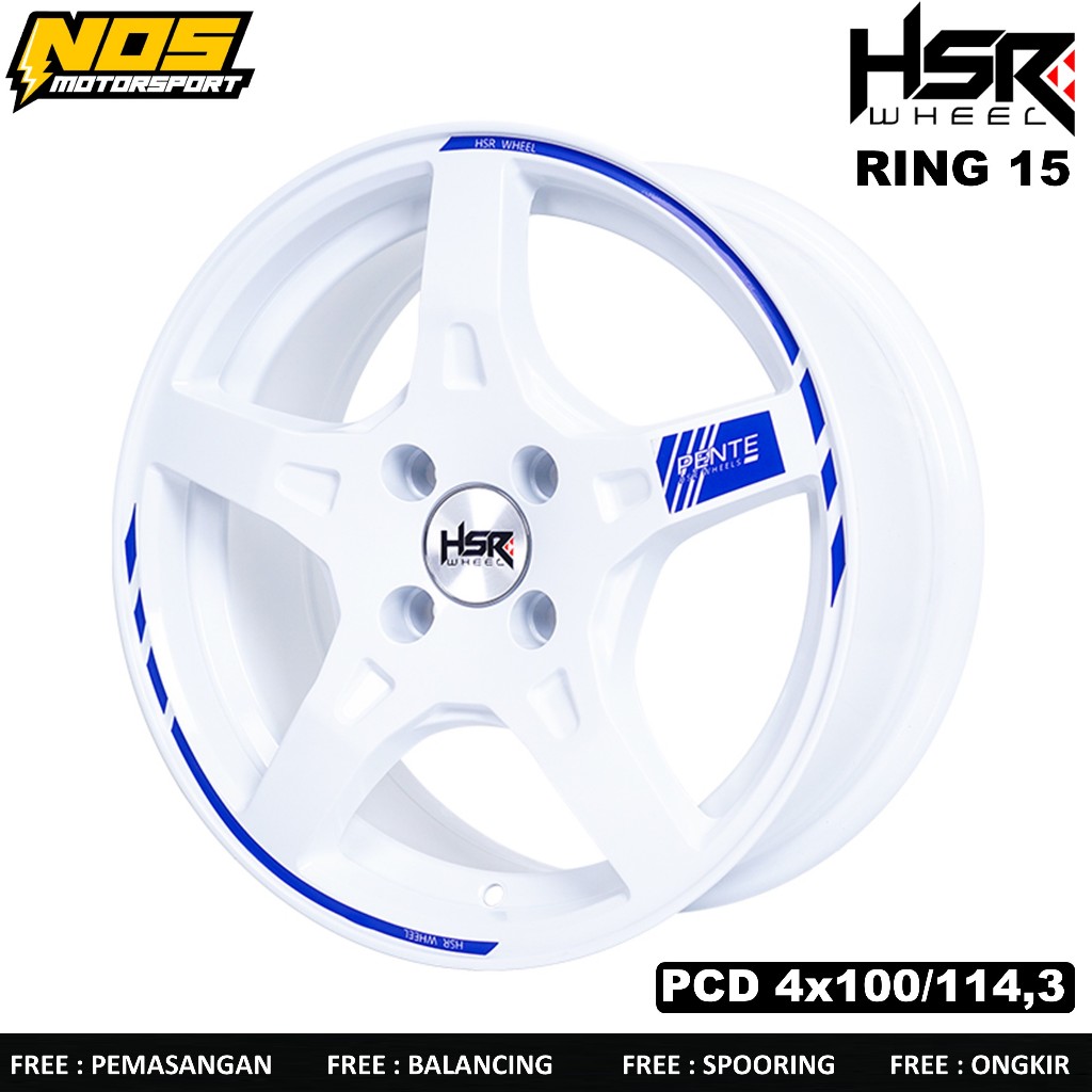 Jual Velg racing honda freed,city,soluna, hsr pente ring 15 lubang 4 ...