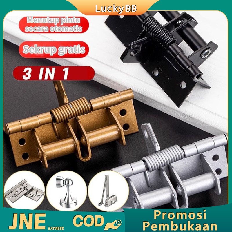 Jual Lucky BB Engsel Penutup Pintu Otomatis 3 IN 1 Engsel Pintu Tutup ...