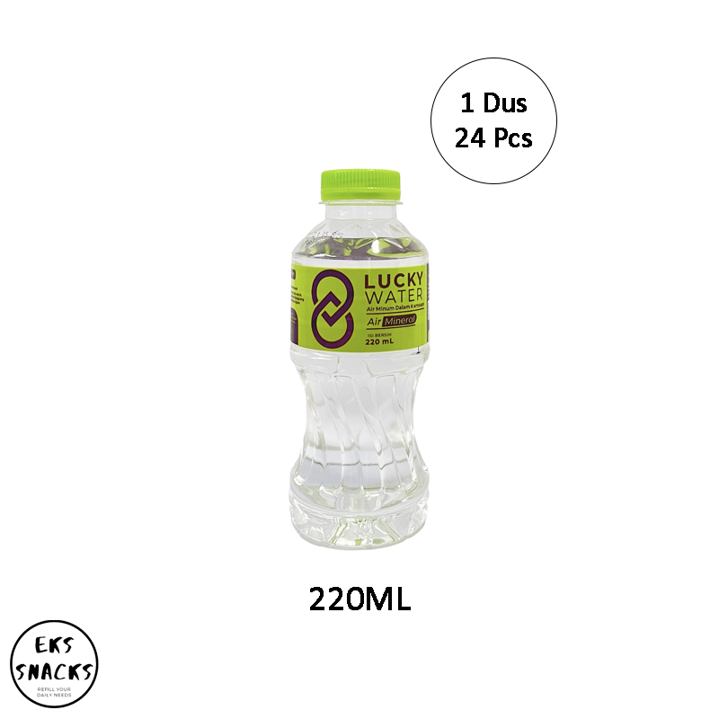Jual Lucky Water Air Mineral 220ML - Botol Mini [1 Box 24 Pcs] | Shopee ...