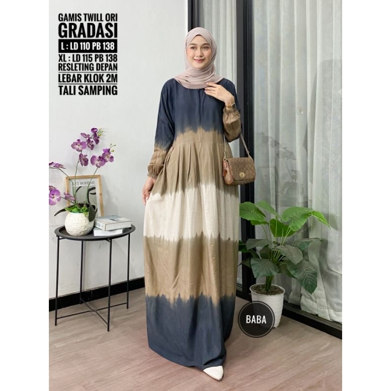 Jual BEST SELLER - GAMIS TWILL ORI PEKALONGAN- GAMIS GRADASI - GAMIS ...