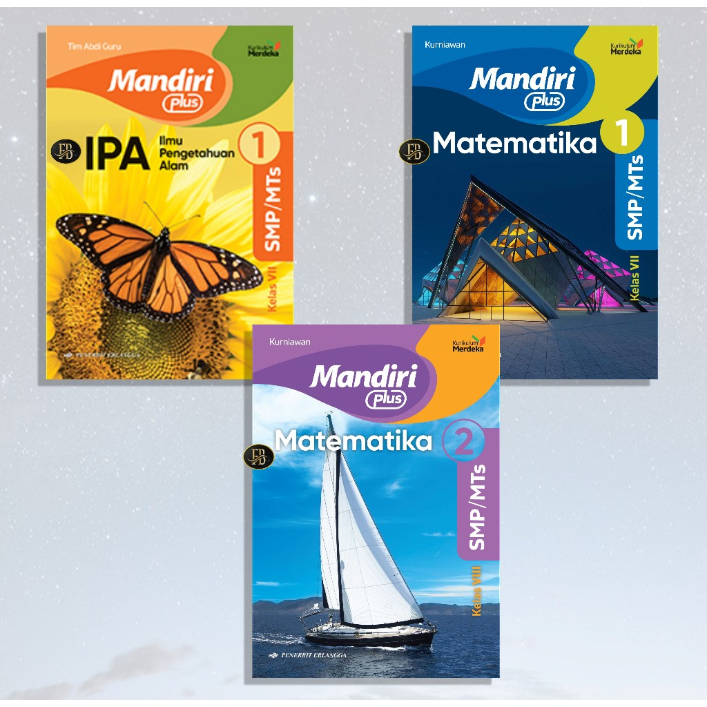 Jual [Penerbit Erlangga] Mandiri Plus IPA & Matematika kelas 7,8 Kurikulum merdeka | Shopee ...