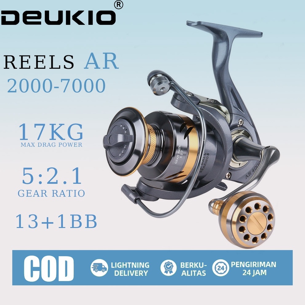 Jual Stok terbatas Indonesia Hot Sale224 New DEUKIO Roda Pancing Roda ...