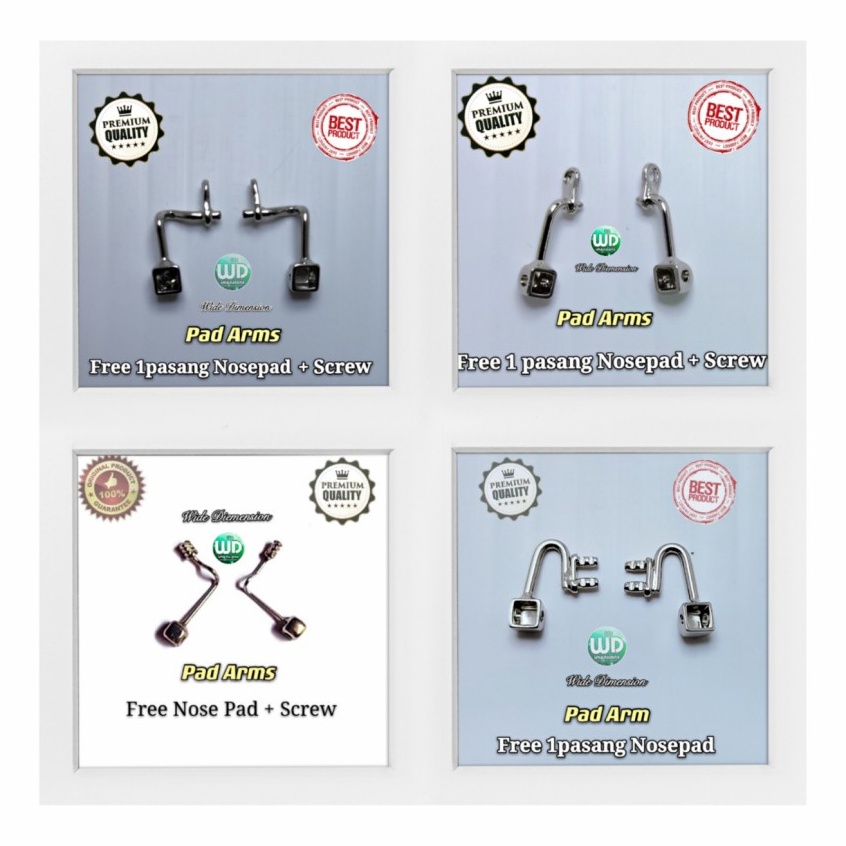 Jual KODE E36Z Besi Nosepad Tungkai Kacamata Pad Arm Lock Planting ...
