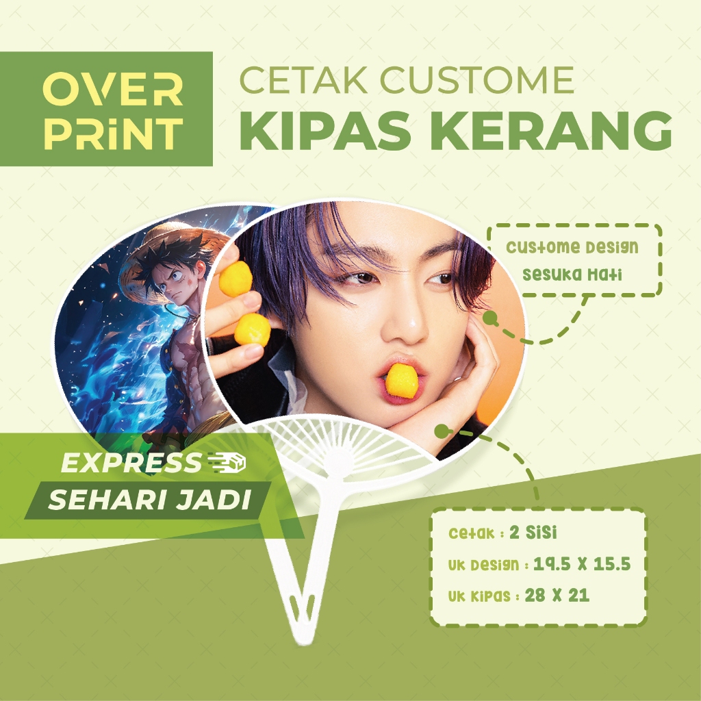 Jual Kipas Kerang / Uchiwa / Jepang MURAH | Cetak Custome Anime, Kpop ...