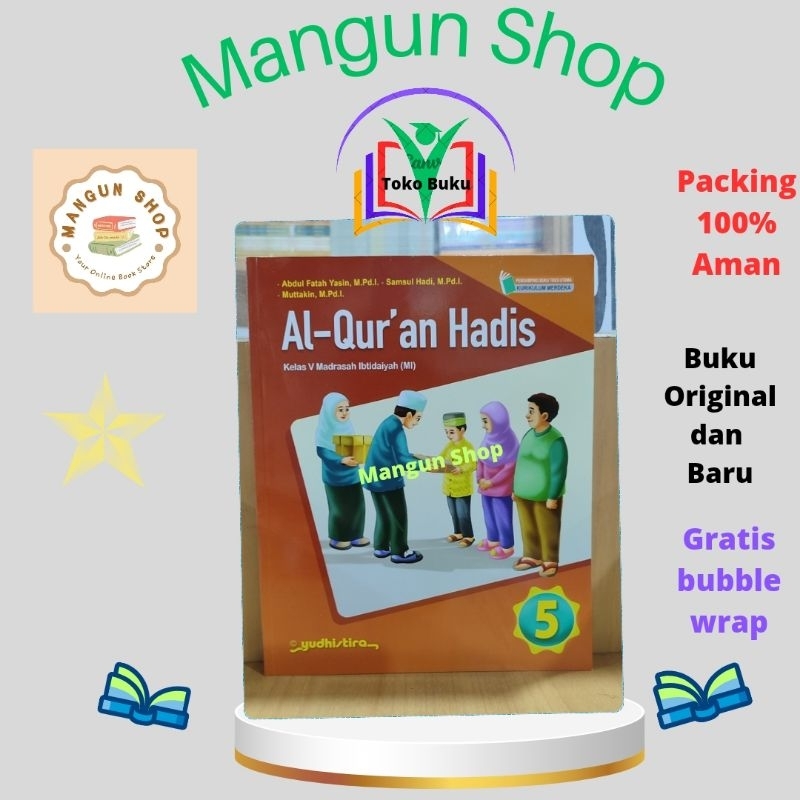 Jual BUKU PELAJARAN AL QURAN HADIS KELAS 5 MI Kurikulum Merdeka (YUDHISTIRA) | Shopee Indonesia