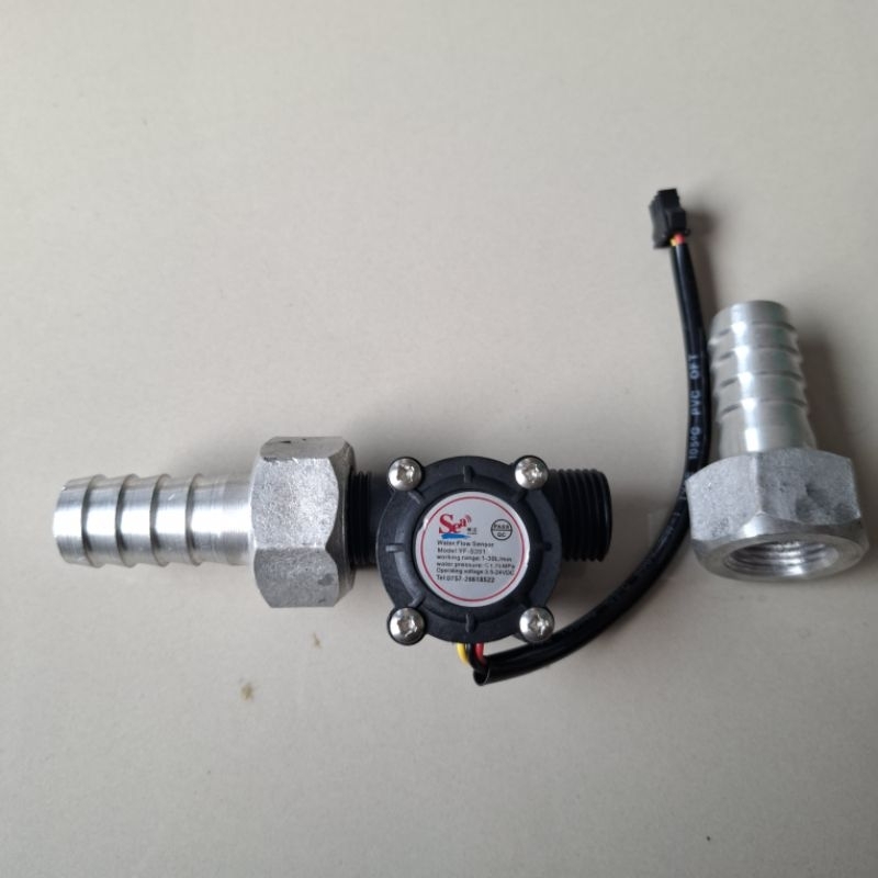 Jual Flow Sensor Sea 1/2" & Nepel Aloy Drat dalam 1/2" Installasi Pom ...