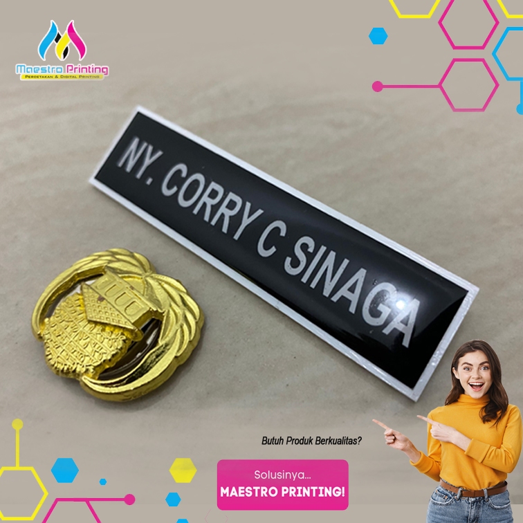 Jual BAD NAMA DADA NAME TAG DADA 1 PAKET PIN KOPRI | Shopee Indonesia